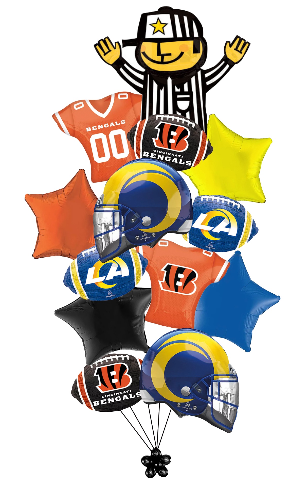 SUPER BOWL BALLOONS : Showdown Bouquet